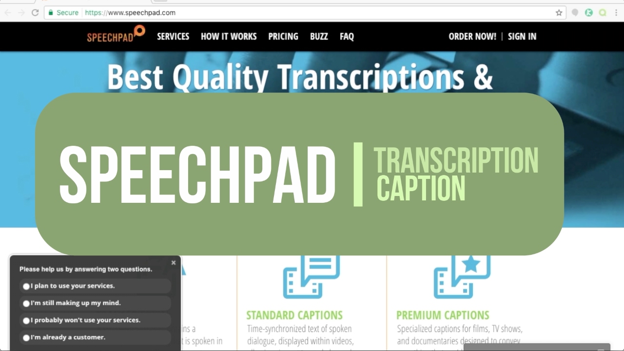 SpeechPad - Transcribing & Captioning + speechpad.com VS rev.com - YouTube