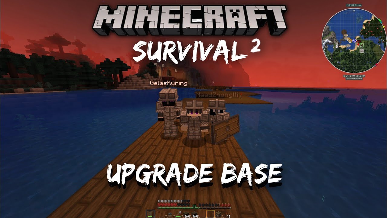 (Minecraft Survival #2) Upgrade Base duluuu... - YouTube