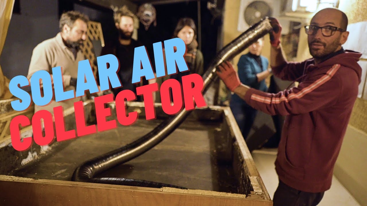 How to make an air solar collector - Off Grid Energy - YouTube