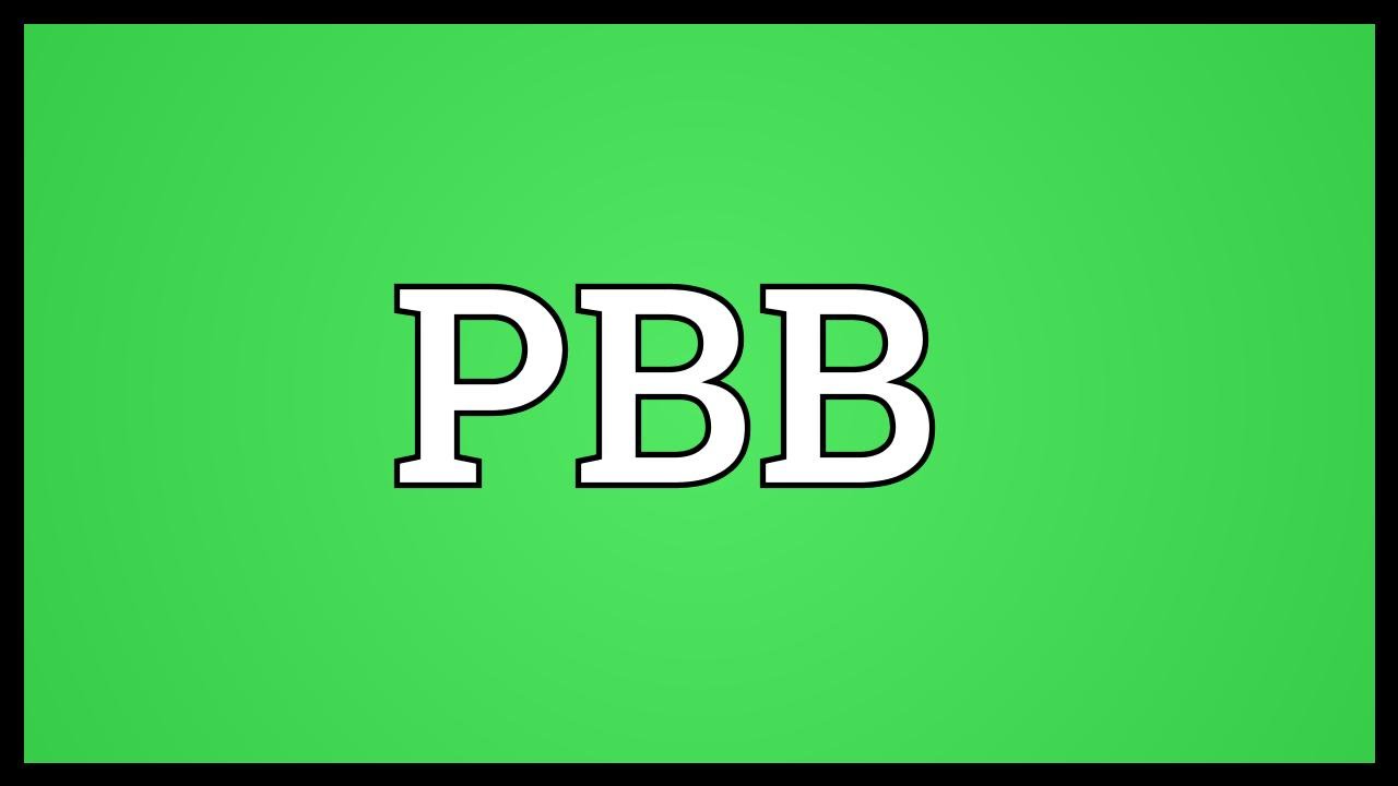PBB Meaning - YouTube