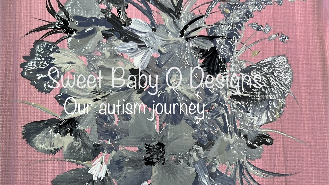 Working with my autistic son Owen on his fine motor skills by painting ...