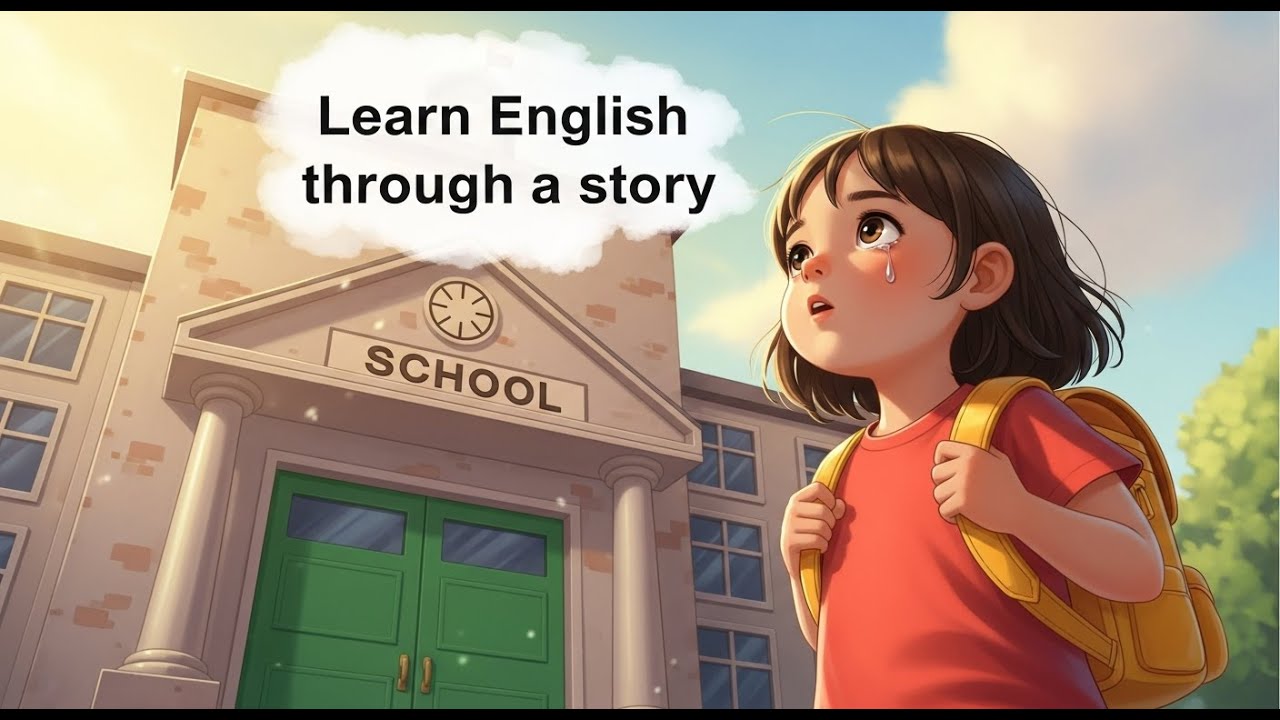 A Girl's First Day at School | Easy English Story for Beginners (A1–A2 ...