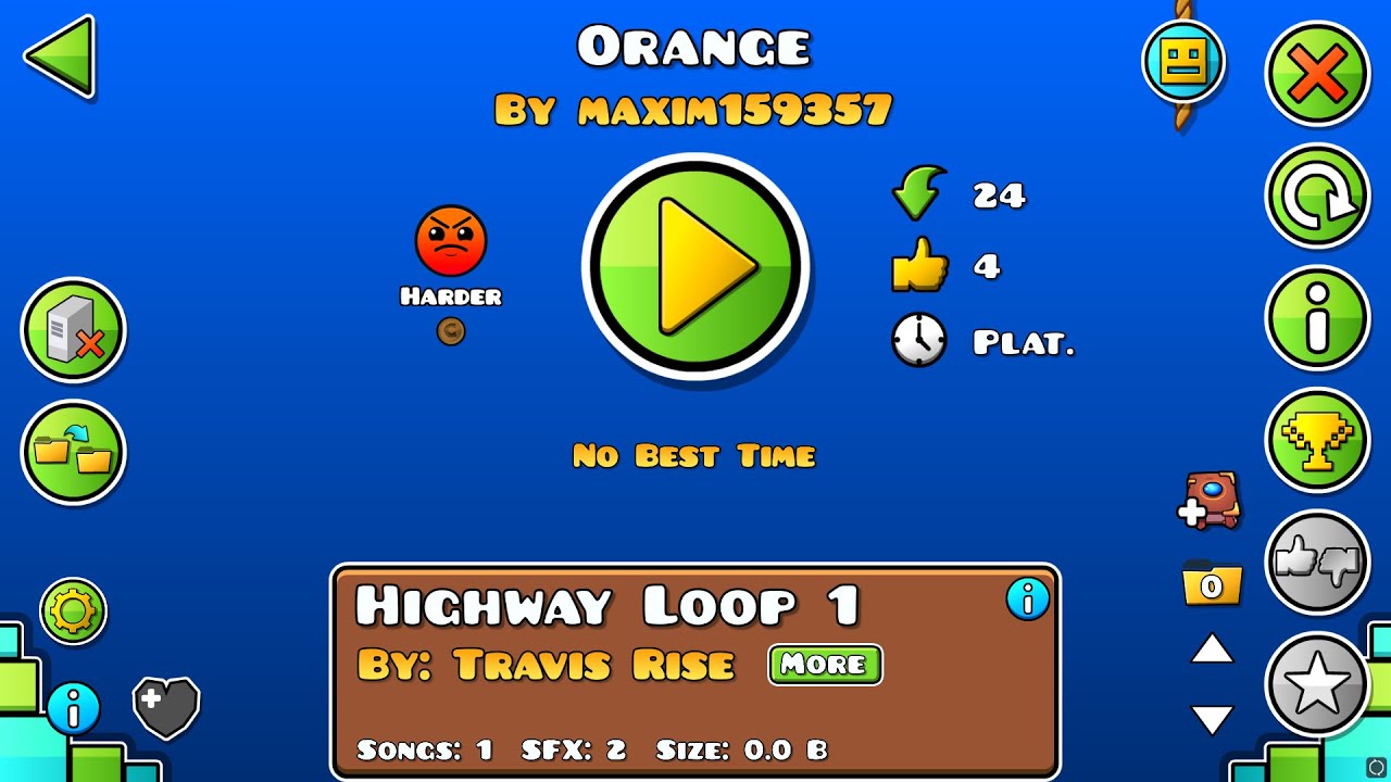 Orange layout by me | Geometry dash - YouTube
