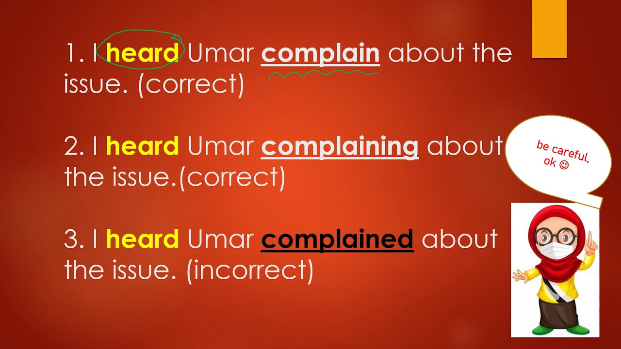 DOUBLE VERBS : verbs followed by base infinitive or gerund. - YouTube