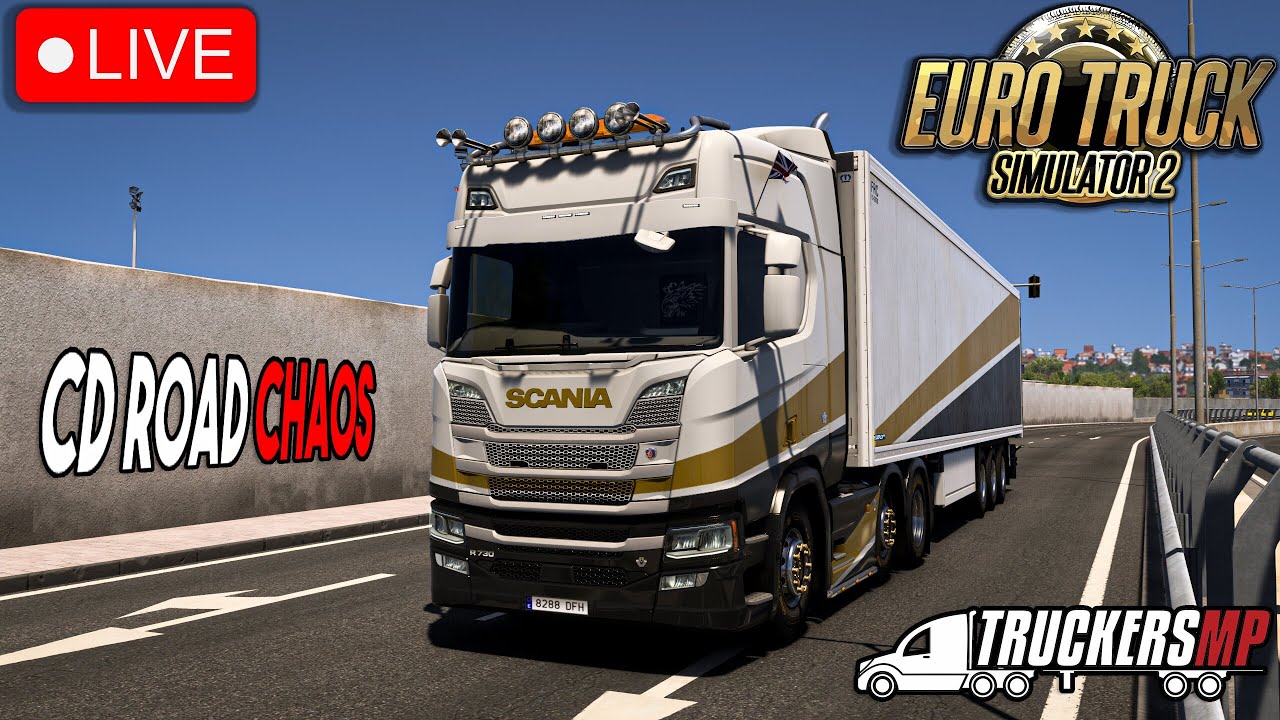 CD Road Chaos!! Euro Truck Simulator 2 TMP - YouTube
