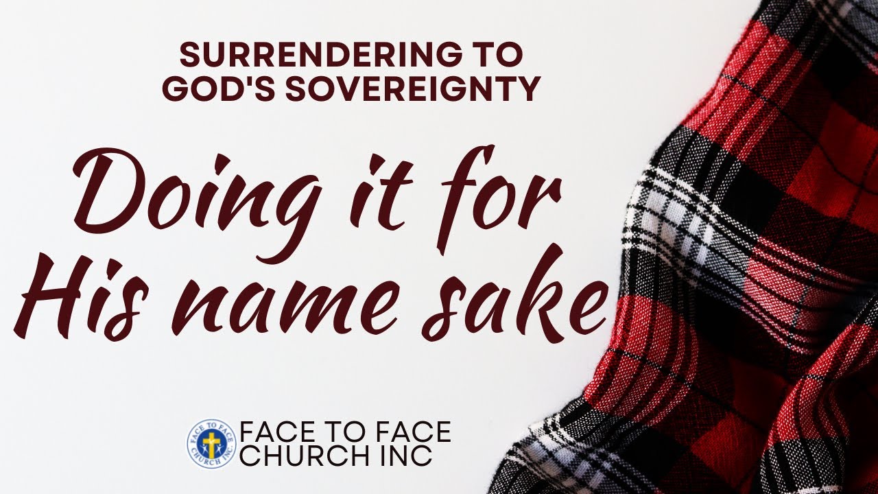 Tuesday Morning Devotion: Doing it for His Name Sake (John 15:20-21 ...