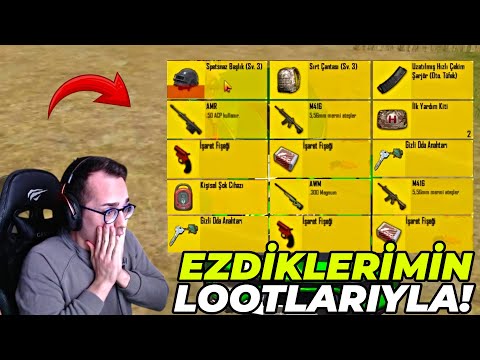 ARABAYLA EZDİĞİM RAKİPLERİN LOOTLARIYLA WIN ALMAK! (AMR + M4 ÇIKTI) PUBG MOBILE