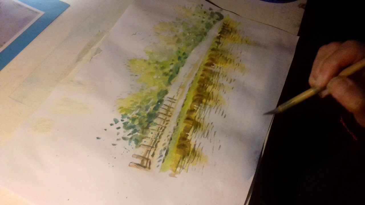 Acquerello e tecnica mista 6 - YouTube