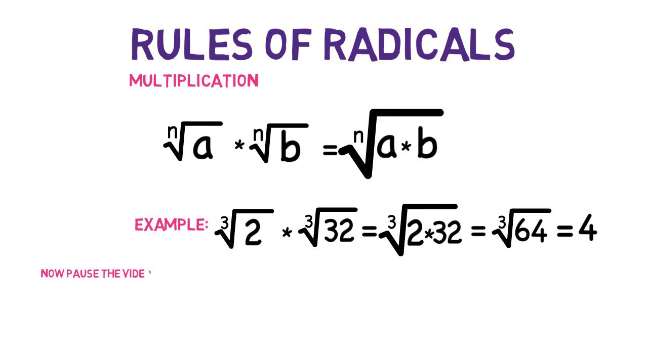 precalc radical rules - YouTube