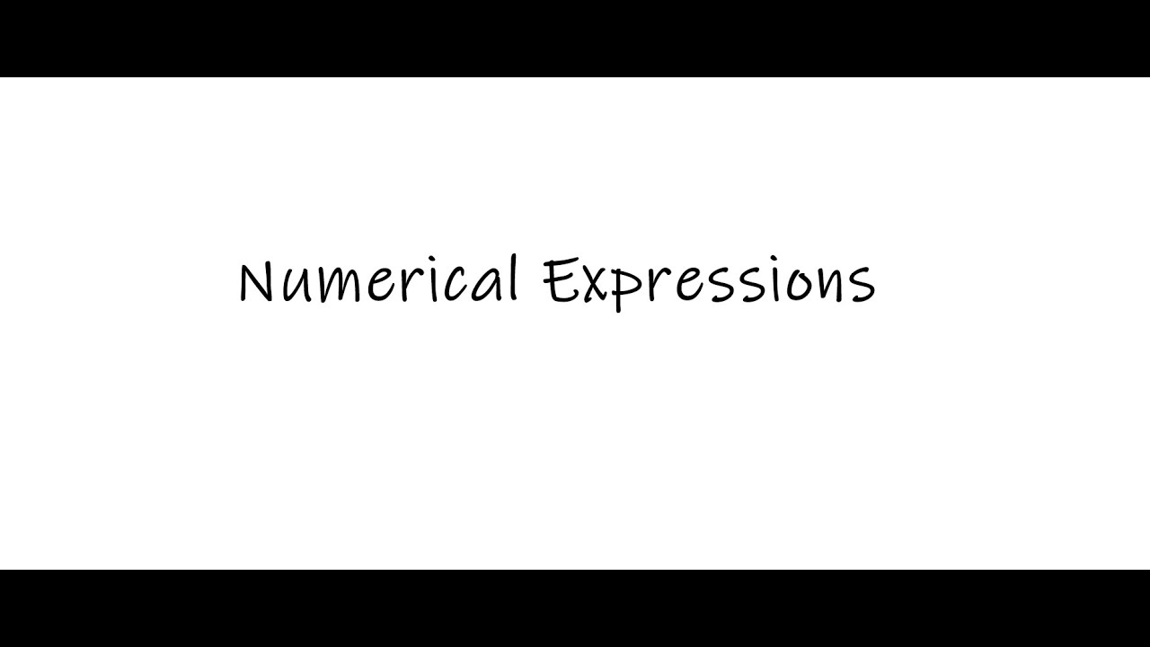 Numerical Expression Word Problems YouTube Numerical Expression Word Problems YouTube