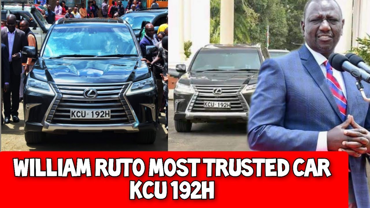 WILLIAM RUTO MOST TRUSTED CAR LX-570 KCU 192H ... HISTORY - YouTube