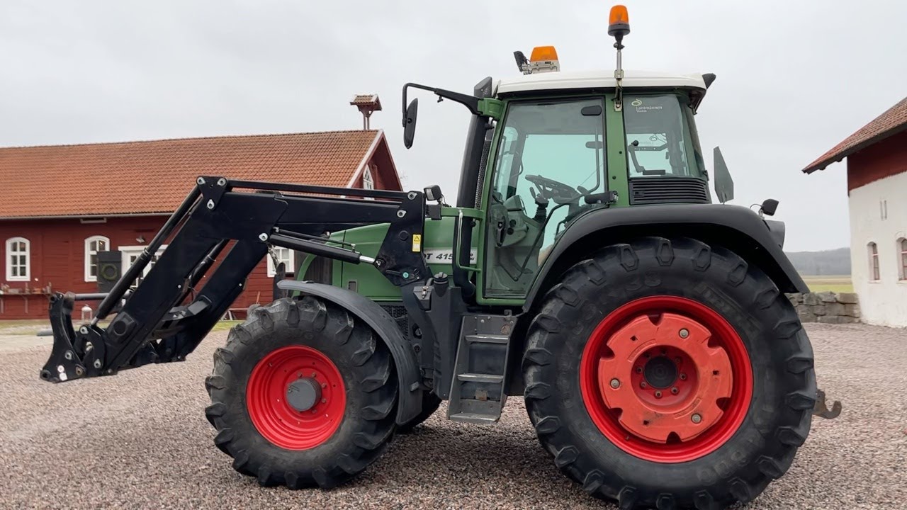 Köp Traktor Fendt 415 vario tms med frontlastare på Klaravik - YouTube