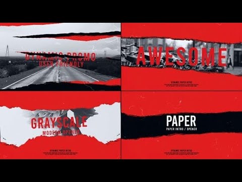 Torn Paper Intro | After Effects Template - YouTube
