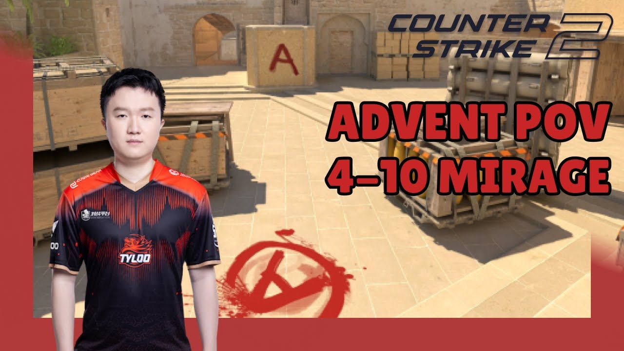 CS2 POV advent Mirage (4-10) vs Wings Up | ESL Challenger Jönköping ...