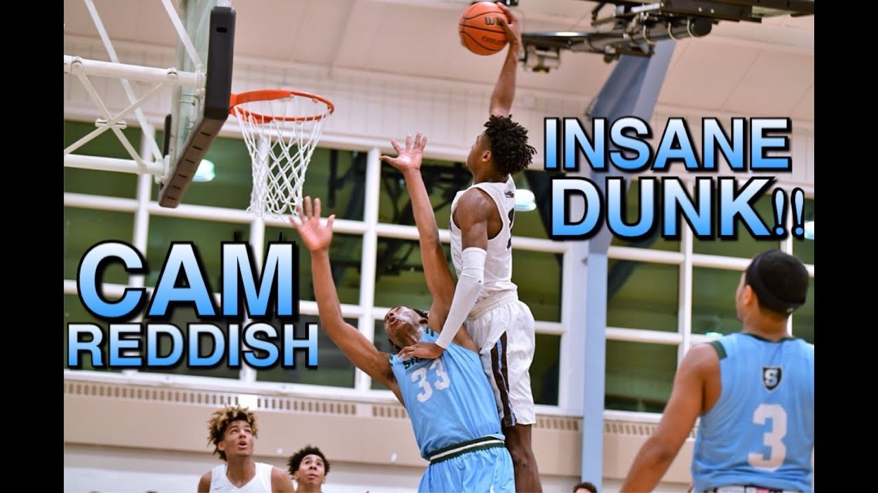 CAM REDDISH "INSANE DUNK" OVER 6' 9" PLAYER!!!! - YouTube