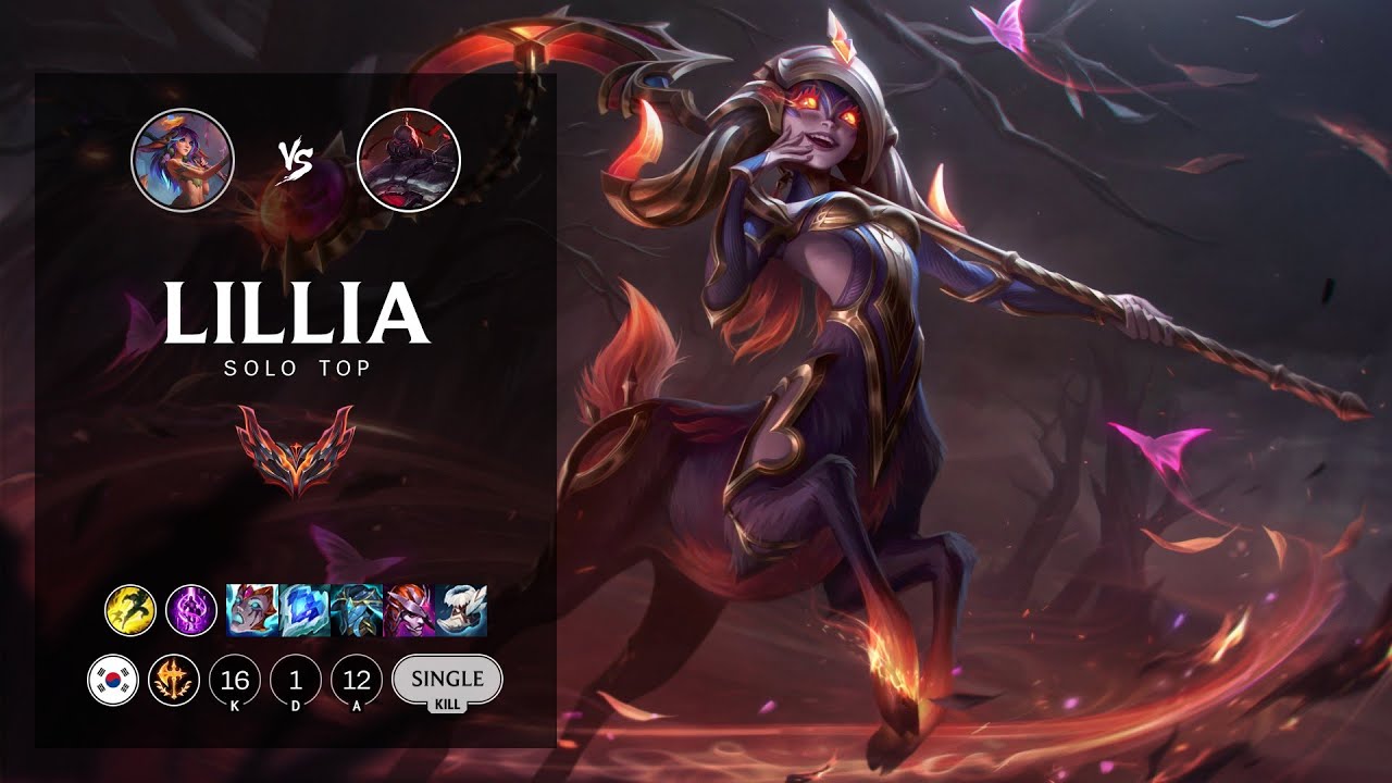 Lillia Top vs Sion - KR Grandmaster Patch 12.7 - YouTube