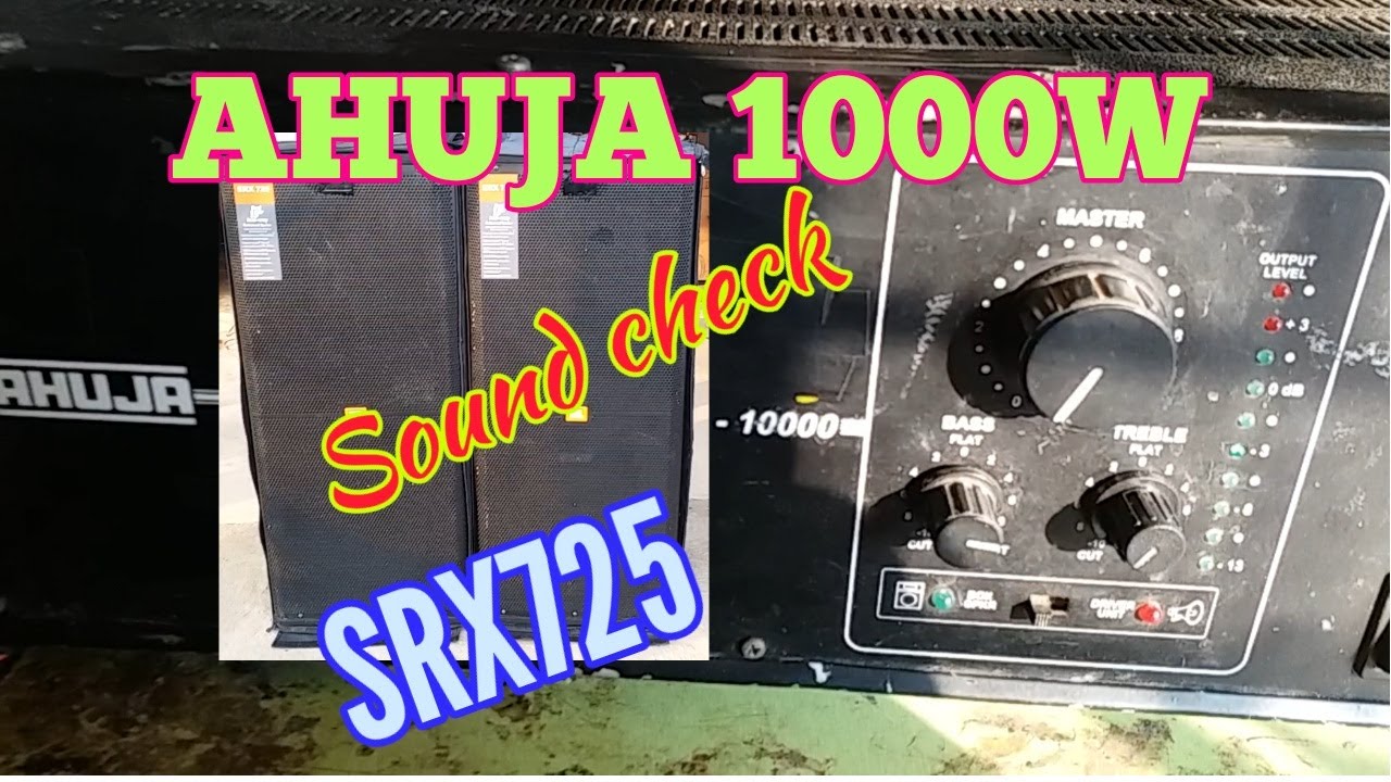 AHUJA 1000W Amplifier Sound check ,SPA1000 - YouTube