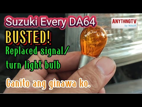 SUZUKI DA64 MINI VAN DIY | BUSTED signal/turn light bulb replaced ...