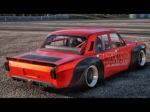 Volga VAZ-24 drift practice no assist CarX (G29)