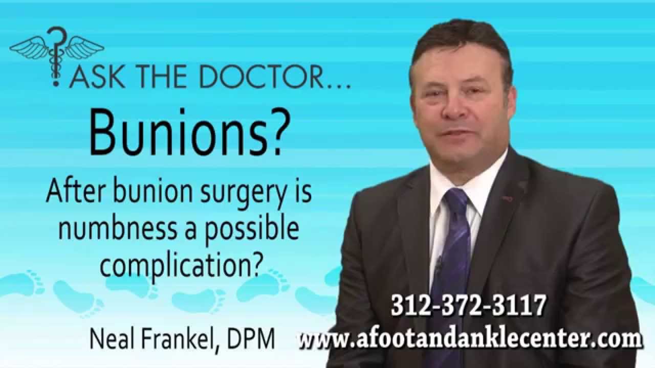 After Bunion Surgery Is Numbness a Possible Complication? Chicago ...