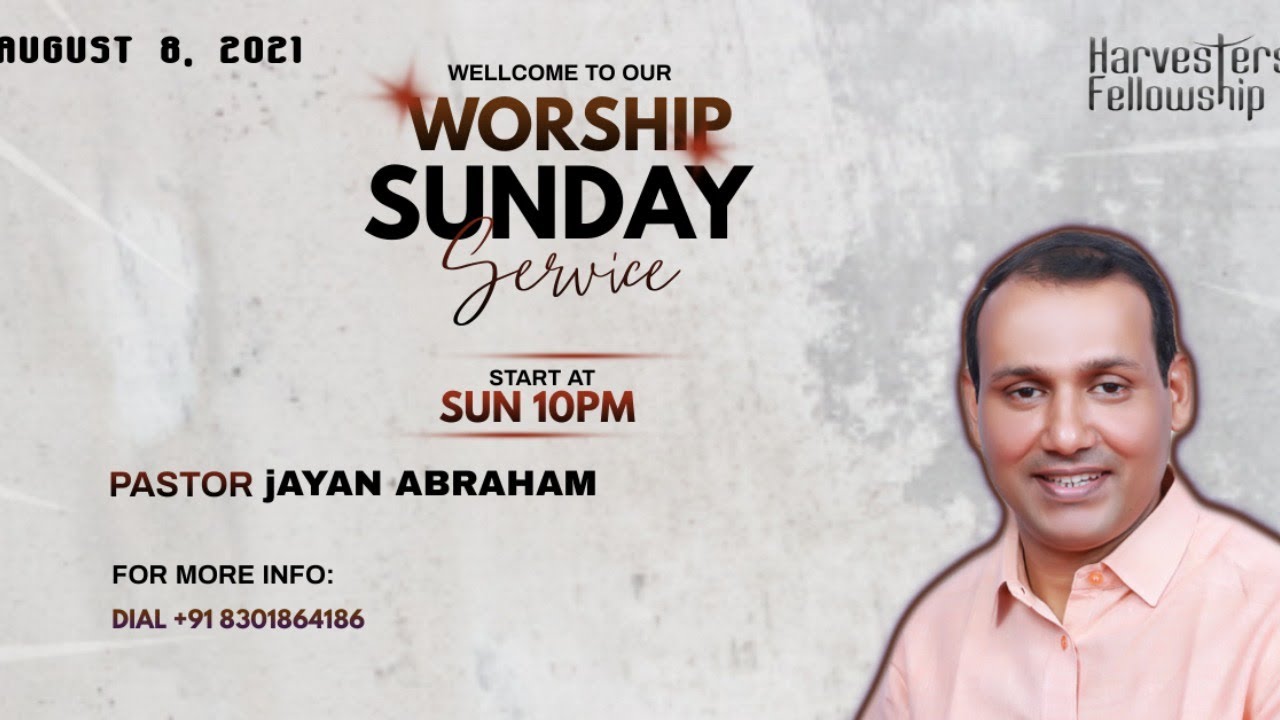 Online Sunday Service | 8 August 2021 - YouTube