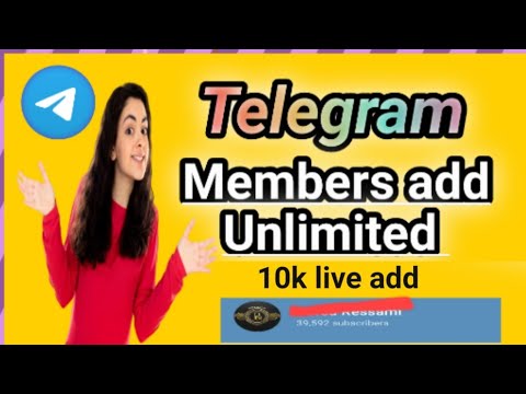Telegram Channel Subscribe add || Live 10k subscribe add ~ How to add ...
