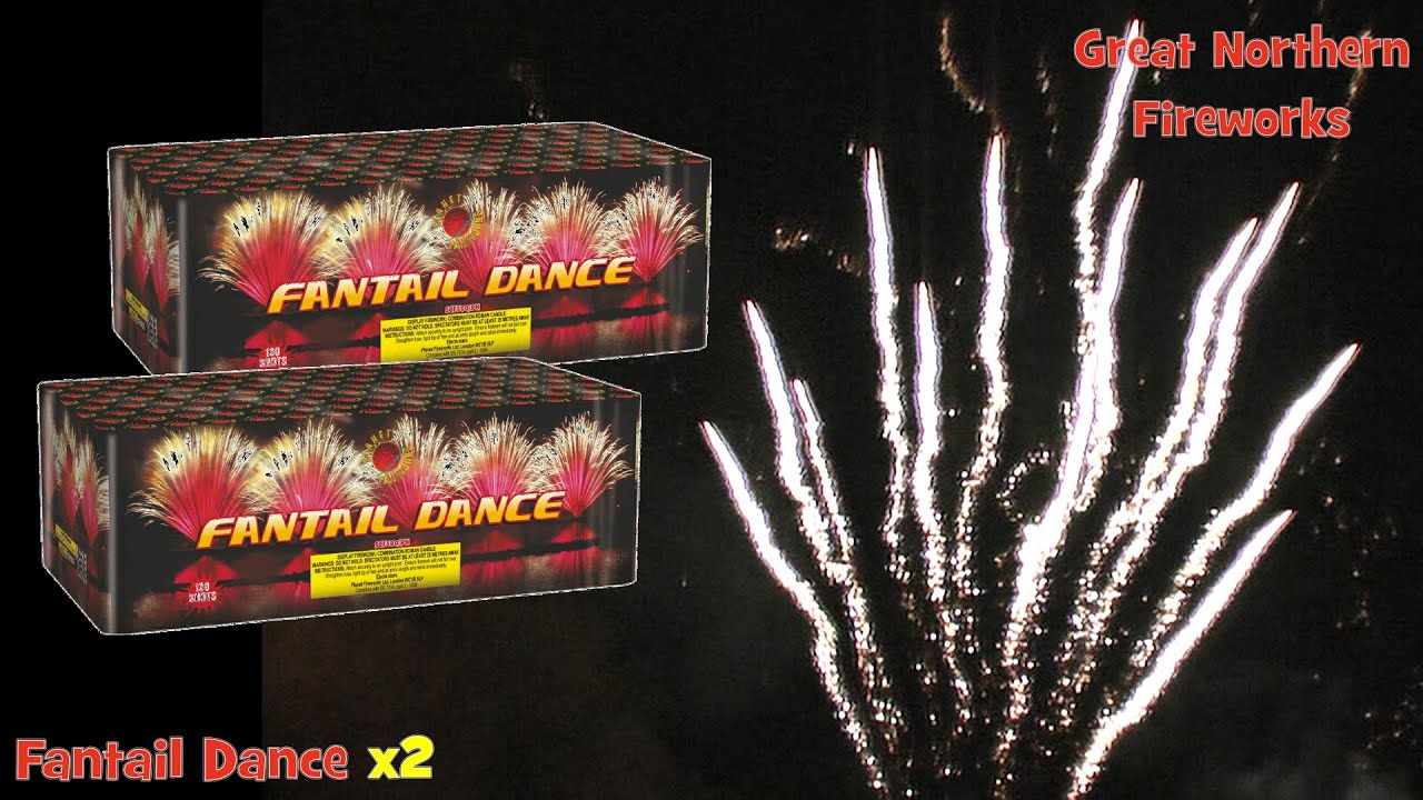Fantail Dance Firework x2 - Great Northern Fireworks - Leeds - YouTube