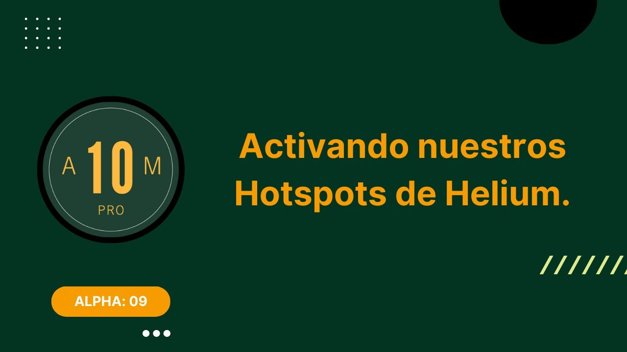 ALPHA 09: Activando nuestros Hotspots para Helium - YouTube