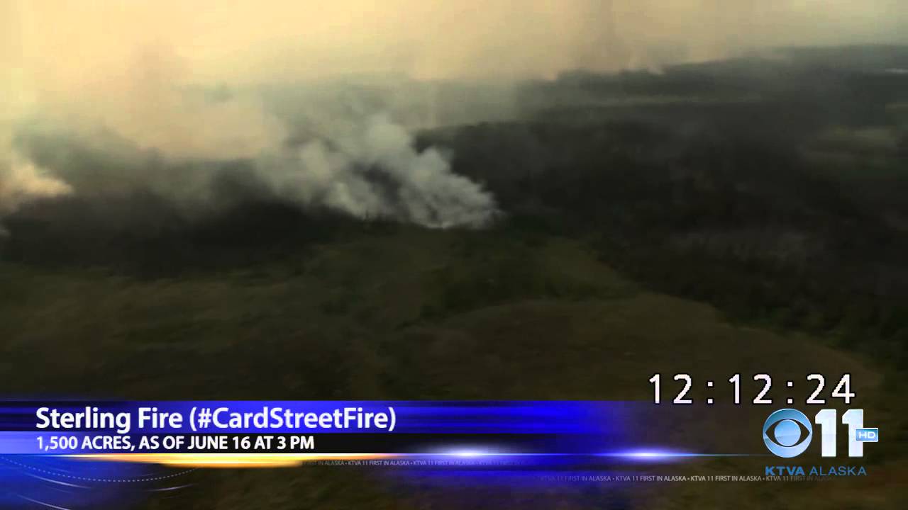 Day 2 of Sterling Wildfire (Card Street Fire) -- Aerial View - YouTube