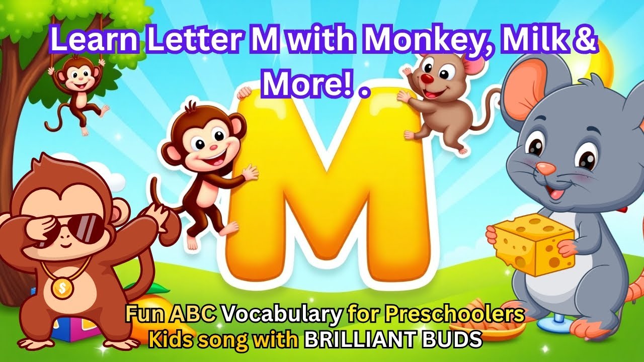 📚 ABC Learning: Letter M Vocabulary Song for Children! - YouTube