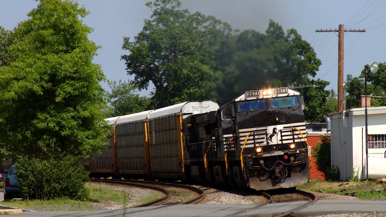 HD Chasing the Pig Train through Shirley, MA - YouTube