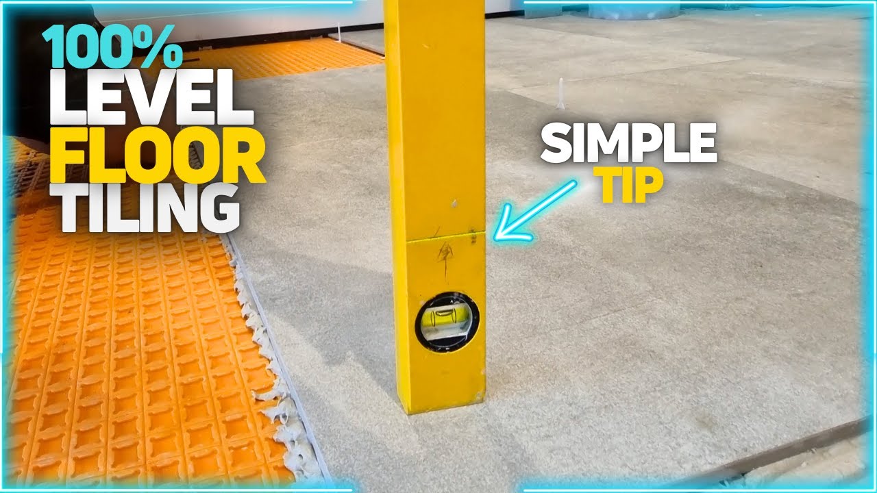 Keep Large Tiled Floors Level With This SIMPLE Tip! - YouTube