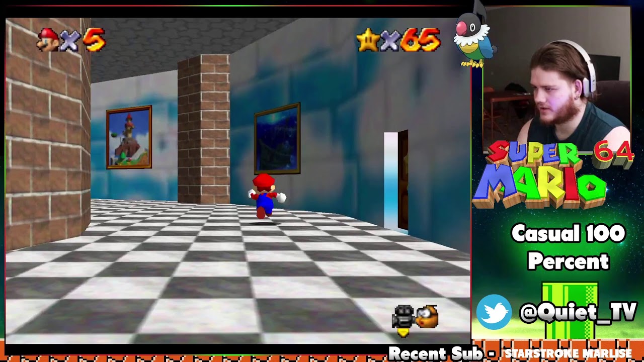 Noob Plays SUPER MARIO 64 Casual 100 Percent. Come Hang!!! (Part 3 ...
