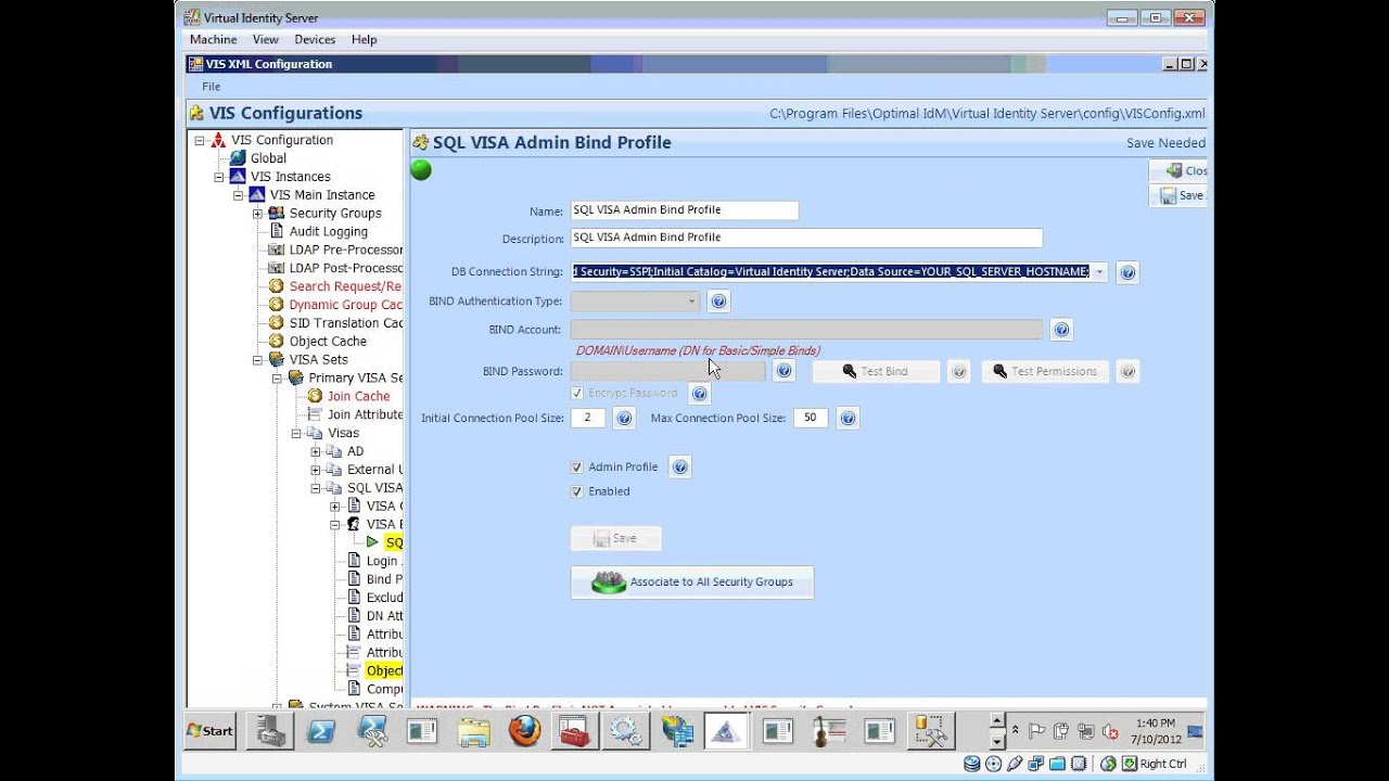 Optimal IdM's Virtual Identity Server - SQL Server VISA - YouTube