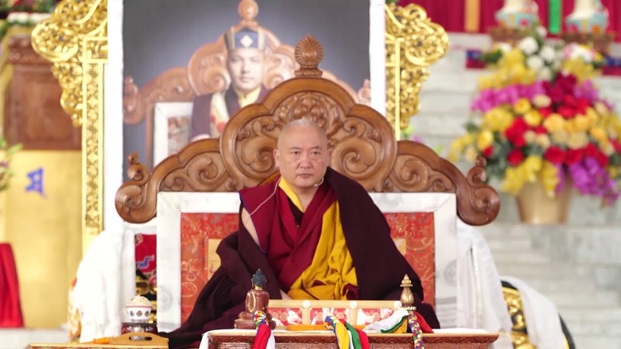 37th Kagyu Monlam, His Eminence Gyaltsab Rinpoche Teaching, 1st Day ...
