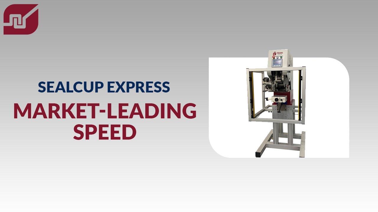 High Speed Pad Printing Machine - The SealCup Express - YouTube
