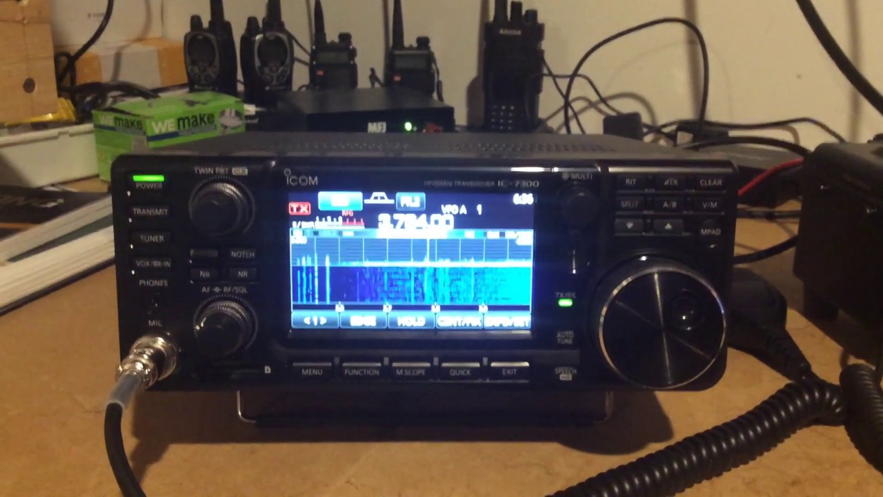 IC-7300, SDRPlay, OmniRig, RSPdx With SDRuno Monitoring 80 Meter Ham Band - YouTube