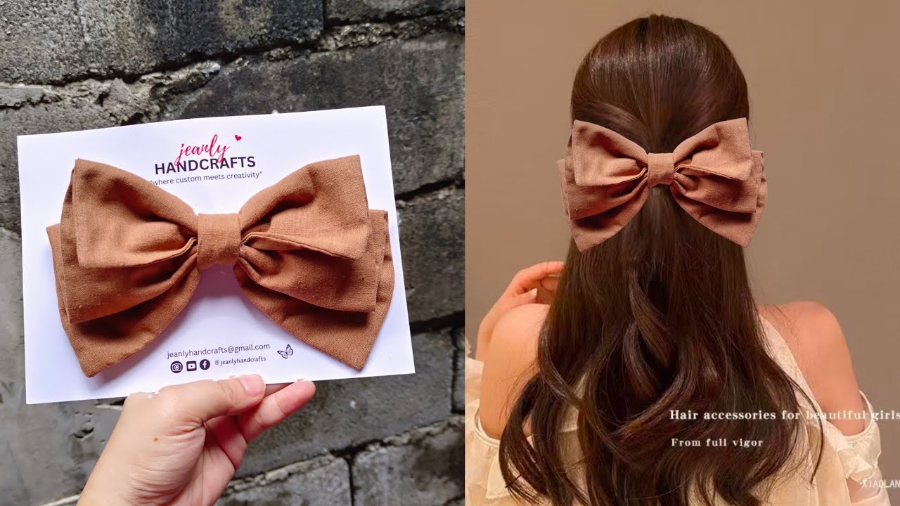 DIY Triple layer bow in one rectangle | Anjurisa-Inspired Hairbow ...