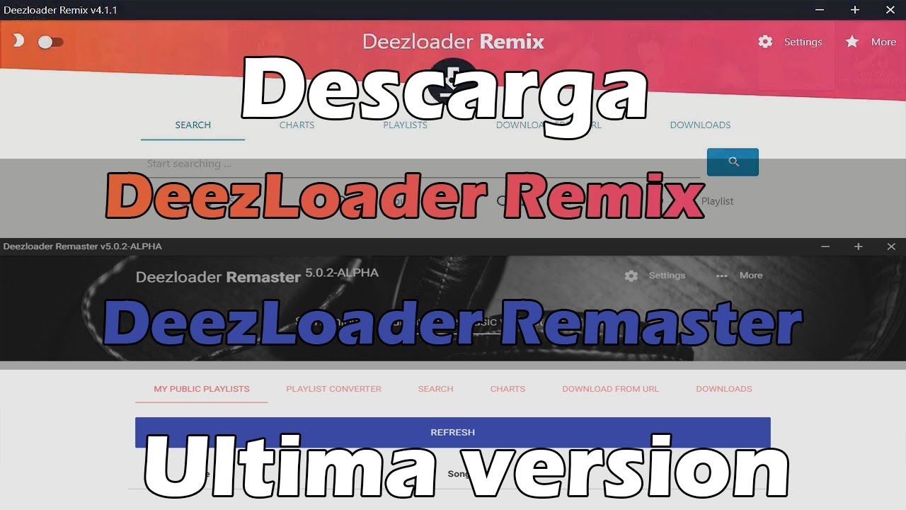Descargar DeezLoader Remaster 5.0.2 Descargar Deezloader Remix 4.1.1 → ...