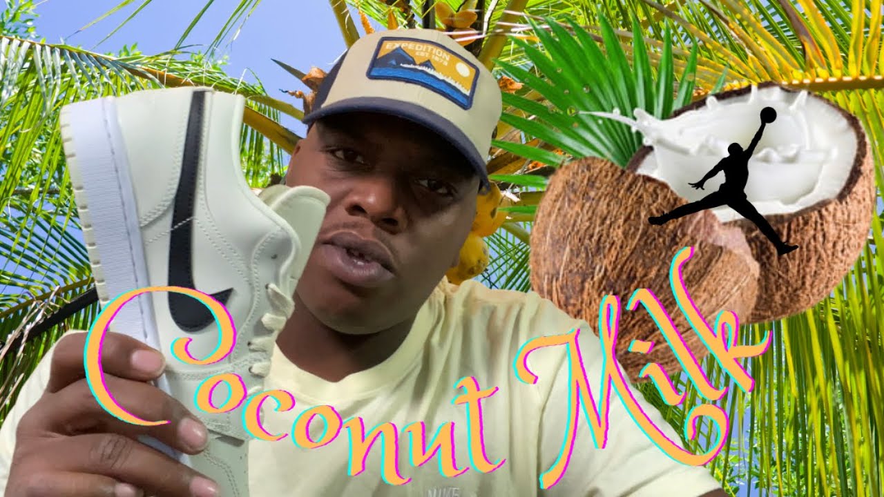 Unreleased air Jordan 1 coconut milk - YouTube