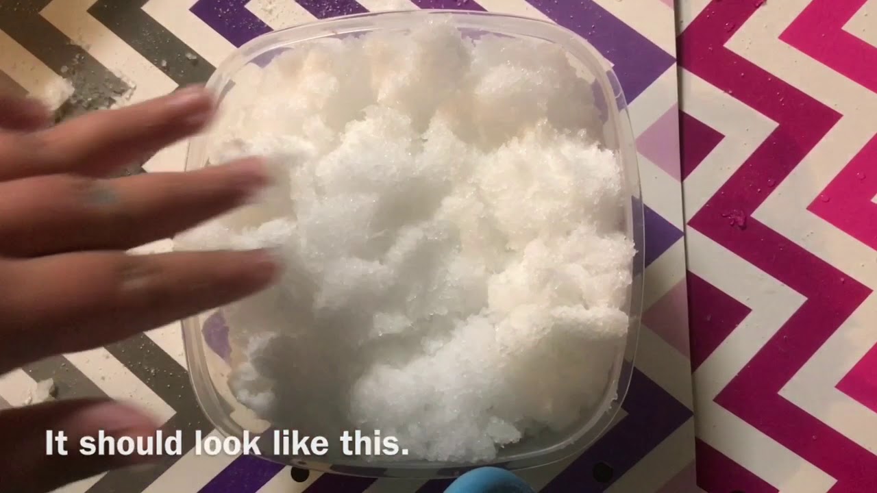 SHAVED ICE SLIME TUTORIAL (No Fake Snow!) - YouTube