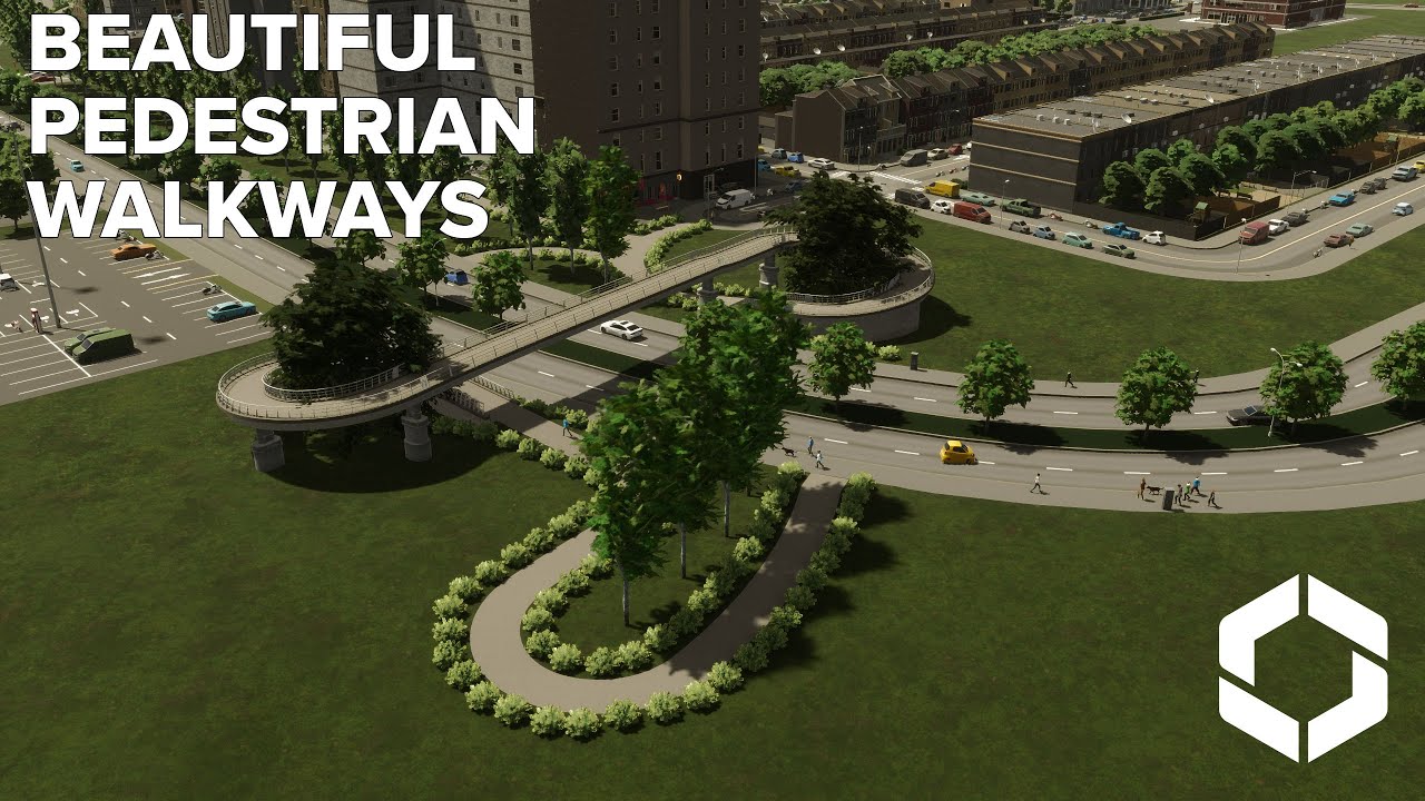 Beautify Your City With Pedestrian Paths & Walkways - YouTube