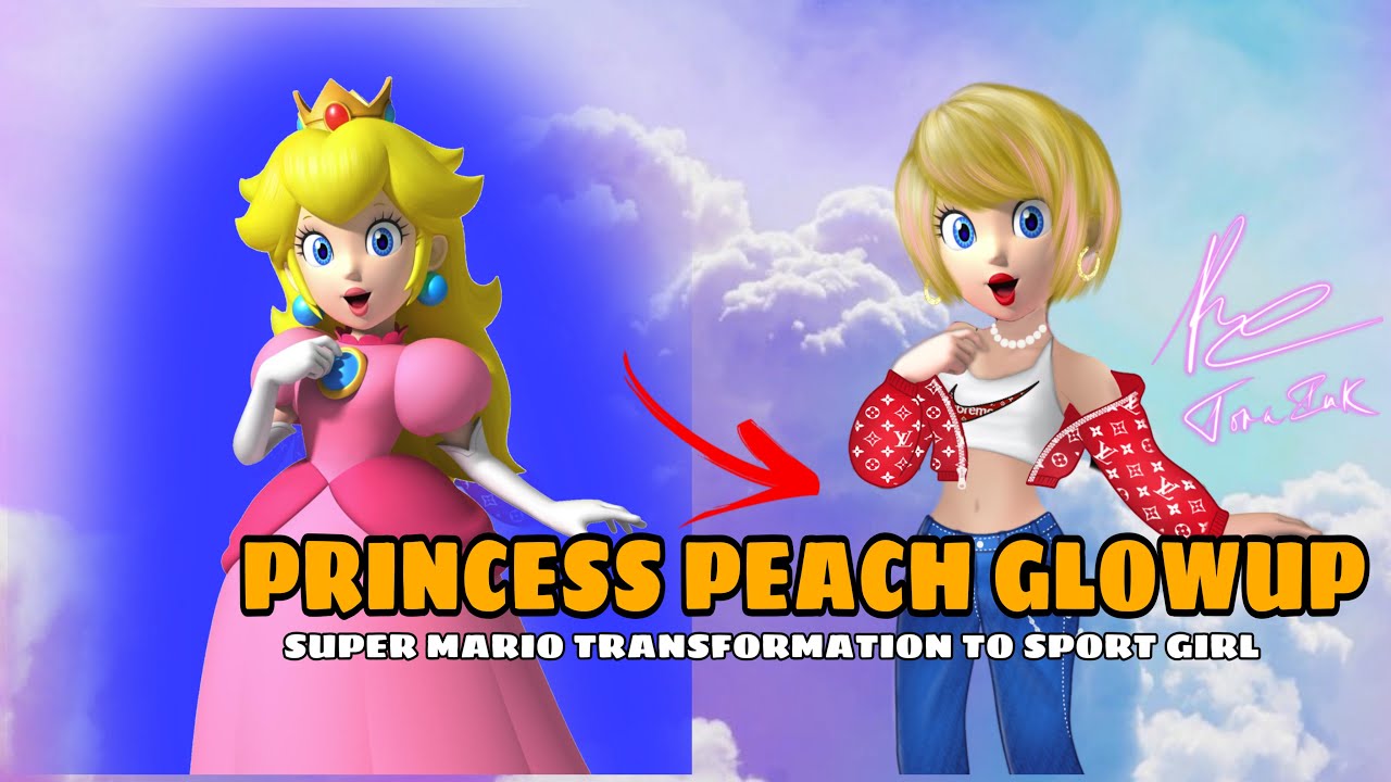 Princess Peach Glowup - Super Mario Transformation - YouTube