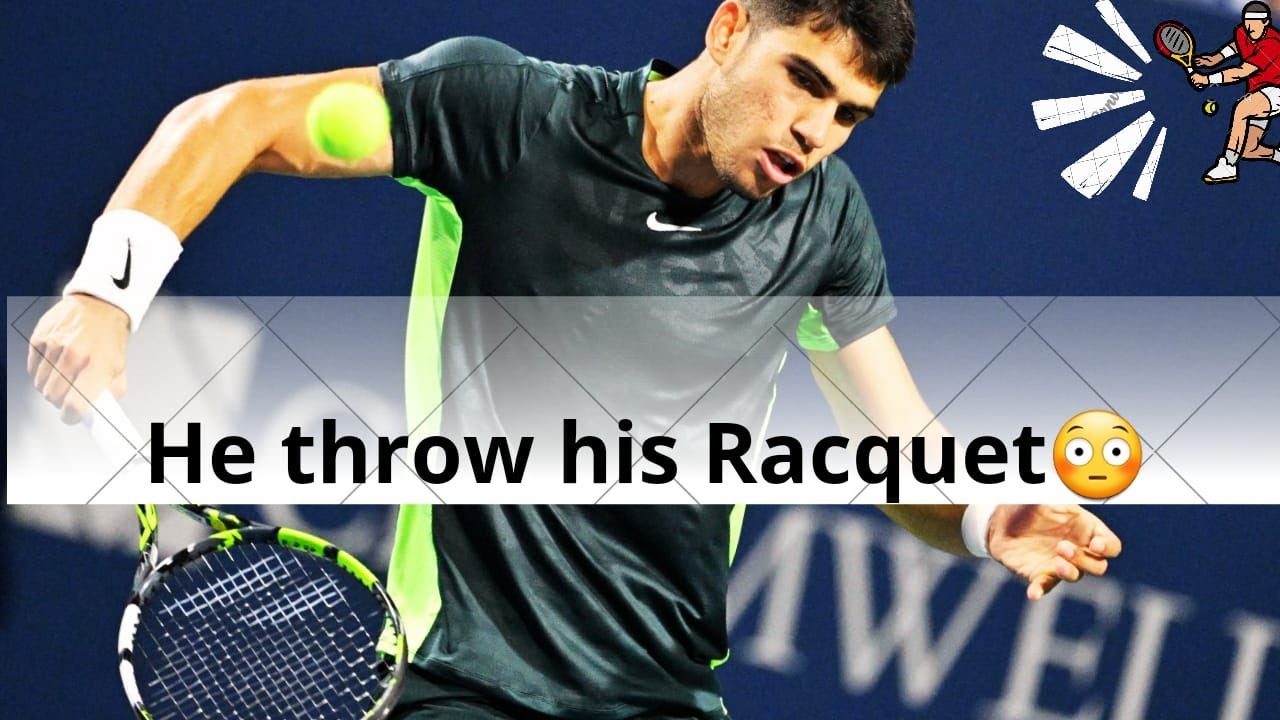Carlos Alcaraz throws his racket in frustration in Toronto after losing ...