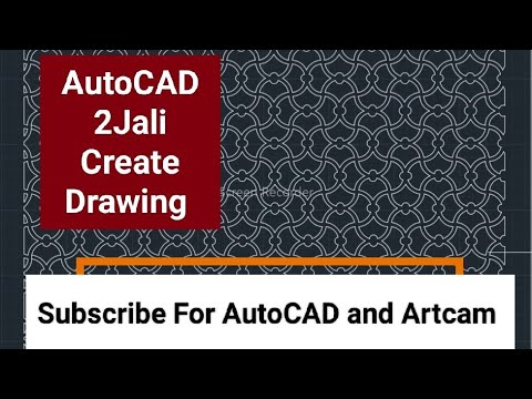 AutoCAD 2D Jali Design Create - YouTube