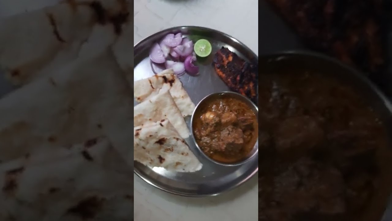 mutton curry and bhakri | Mutton Masala with bhakri | Mutton Thali # ...