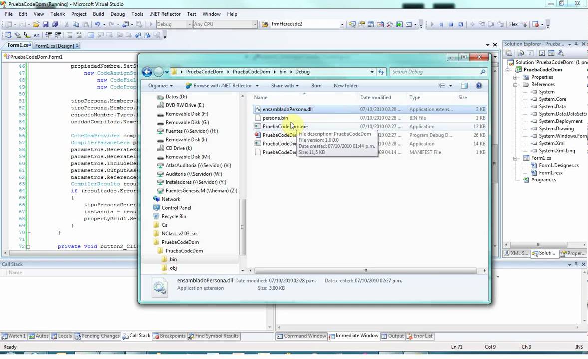 CodeDOM - developingmymind.wordpress.com 3/3 - YouTube