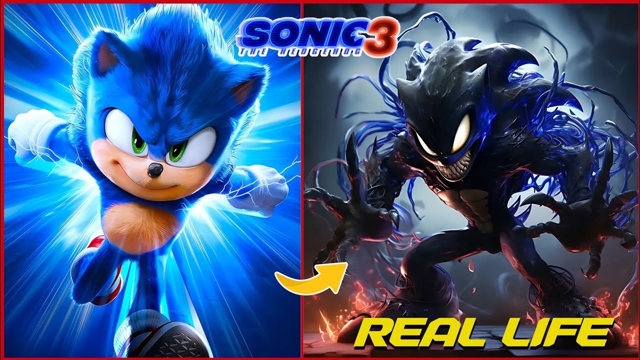 Sonic The Hedgehog 3 In Real Life & Venom | Guess Sonic Meme & Dance ...