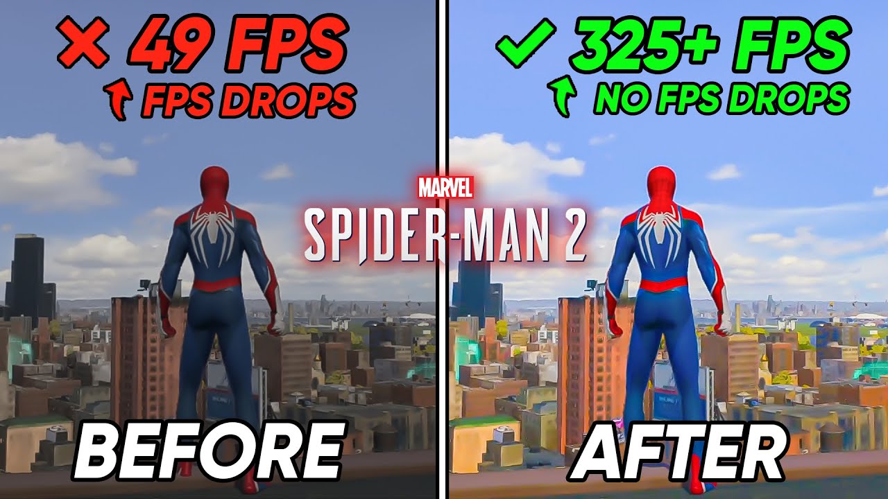 🔧Marvel's Spiderman 2 Low End PC Fps Boost Guide BOOST FPS Fix Lag & Fix FPS Drops - Best ...