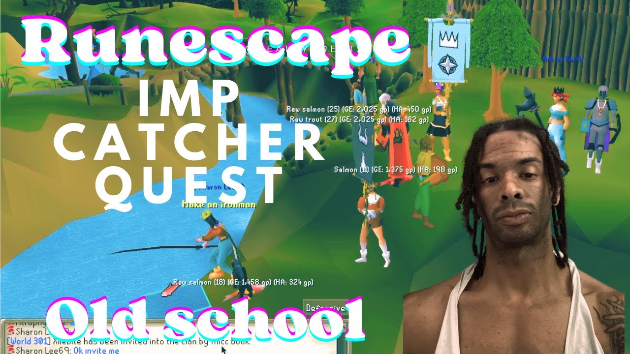 Old School Runescape - Imp Catcher Quest - Joined a Clan - New Merch ...